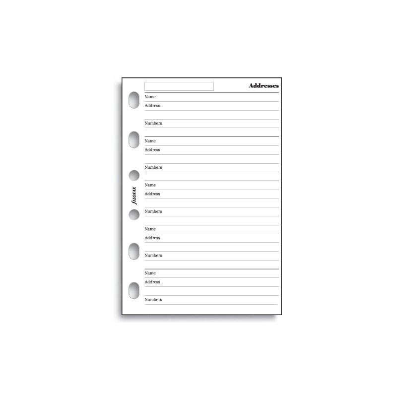 Name Address Telephone Value Pack Bromfield Pen Planners